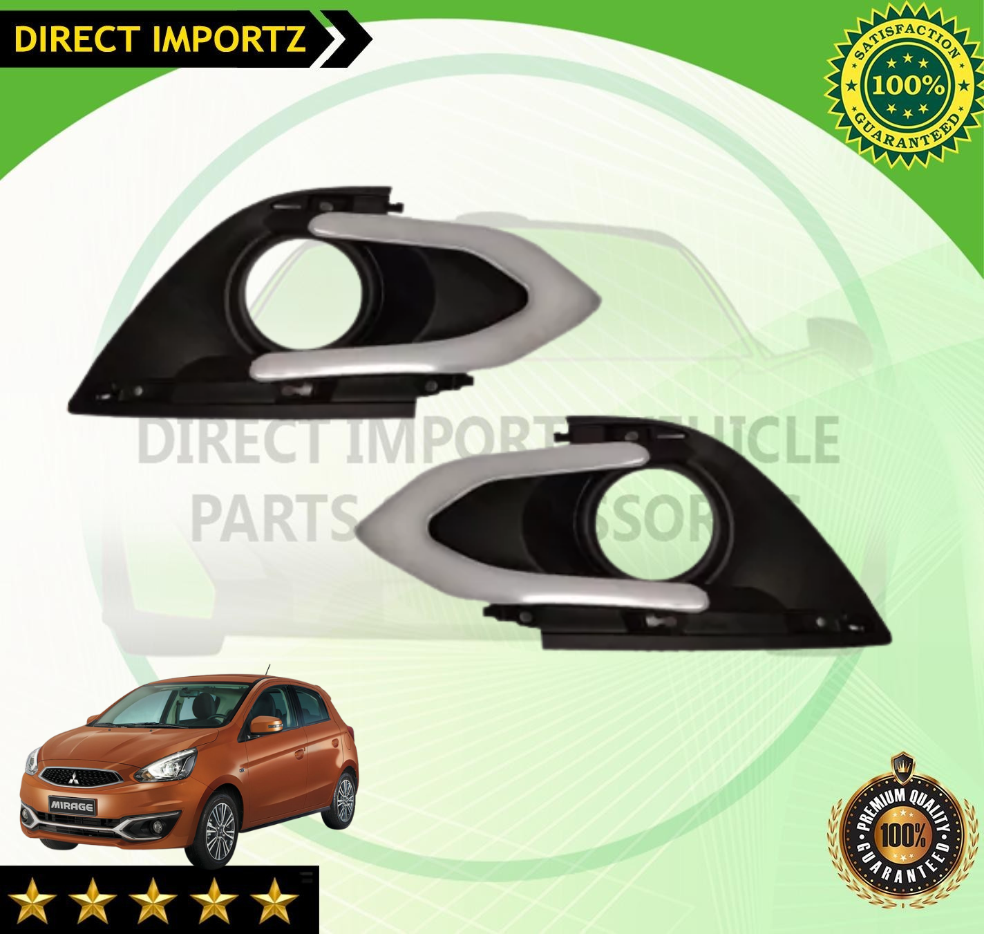Mitsubishi Mirage Hatchback 2016 to 2022 OEM DRL Foglamp cover 2017 ...