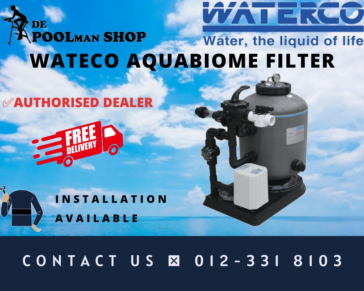 WATERCO AQUABIOME FILTER ASM750 - Filter For Koi & Fish Pond Equipment ...