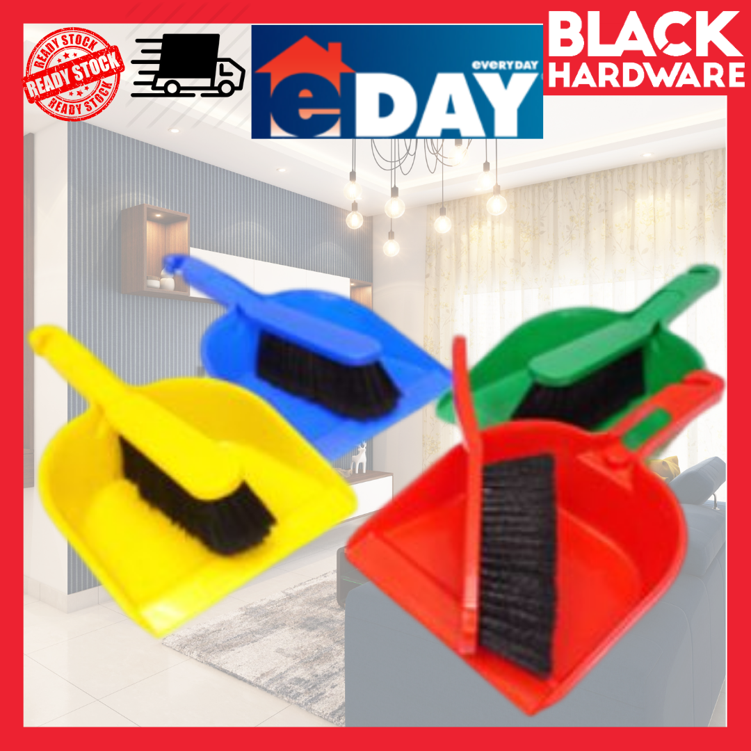 BLACK HARDWARE Eday Eco Counter Clean Mini Small Broom Penyapu Dustpan ...