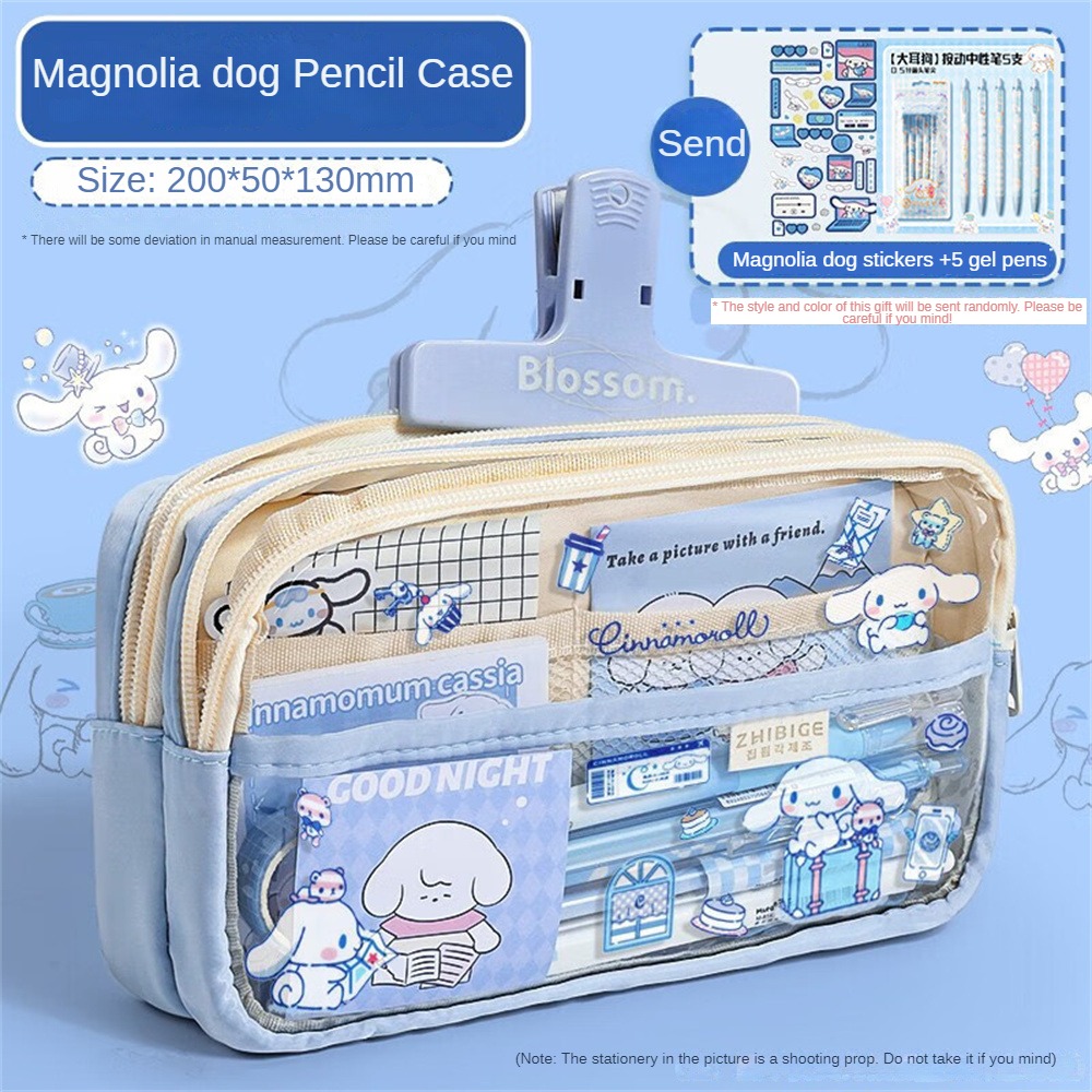 Pencil Case Large Capacity Cute Student Stationery Storage Pencil Bag ...