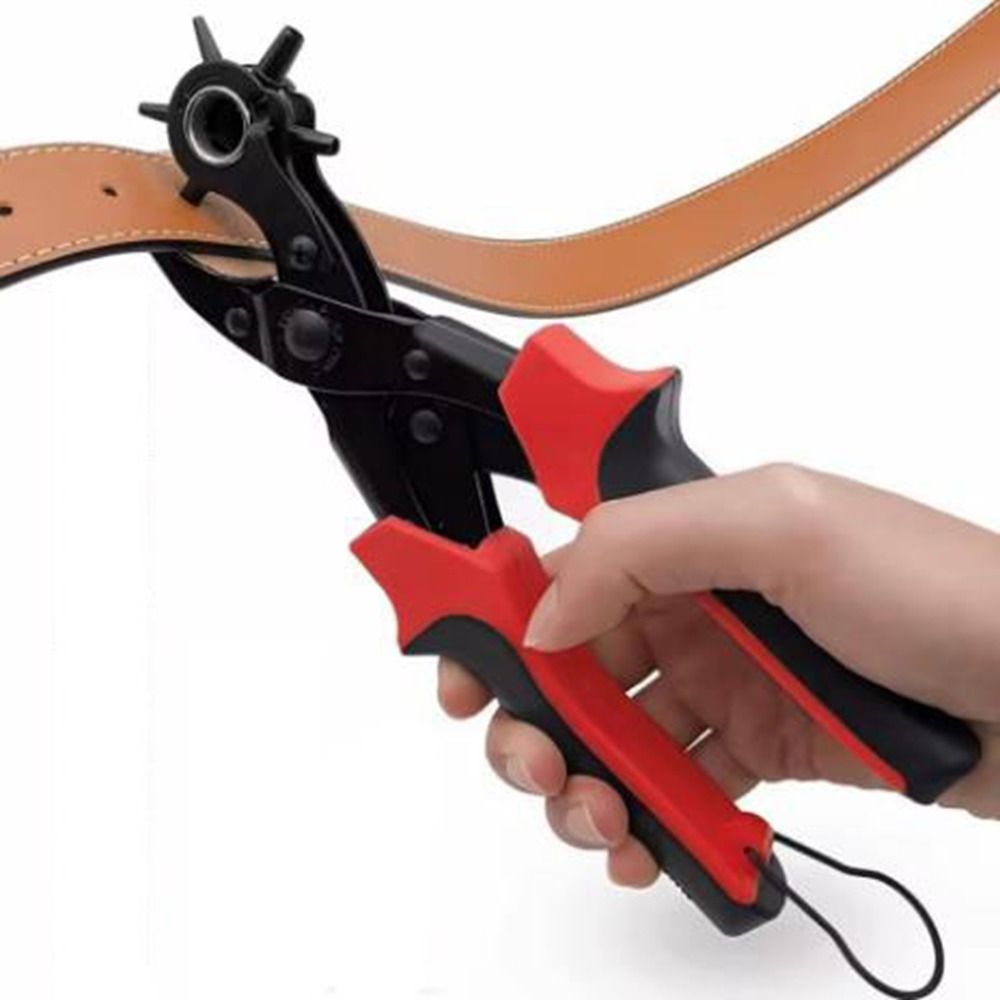 Multifunctional Steel Belt Puncher Revolving Round Hole Punch Plier ...