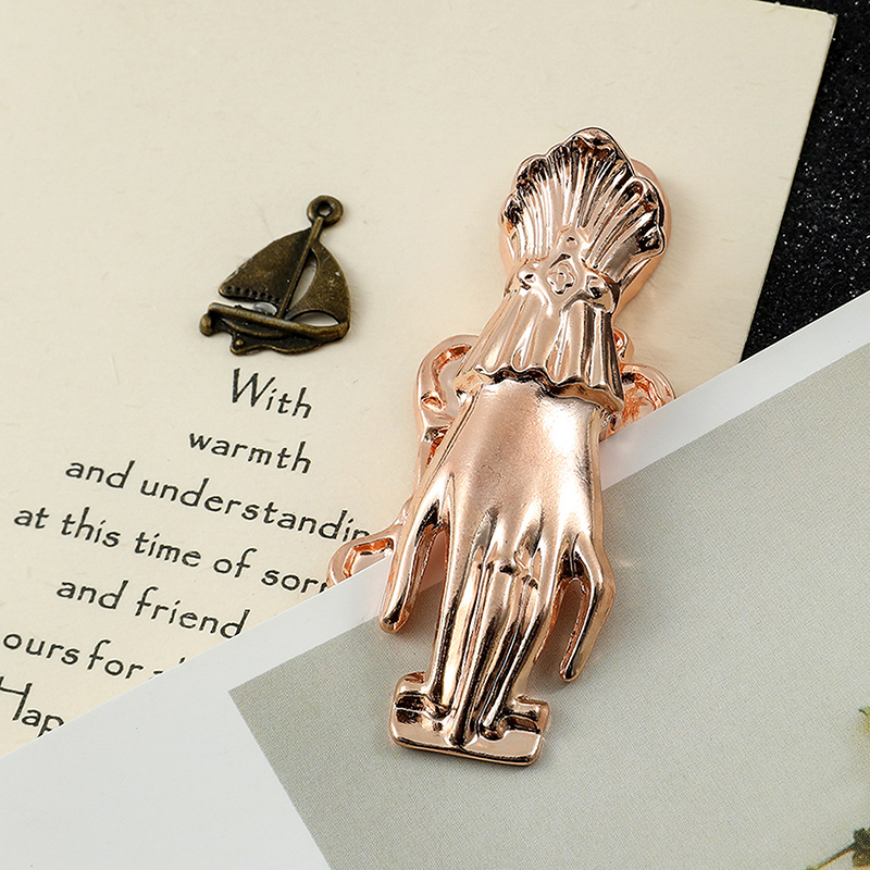 Vintage Exquisite Lady Hand-shaped Decoration Clip Bill Clip Travel ...