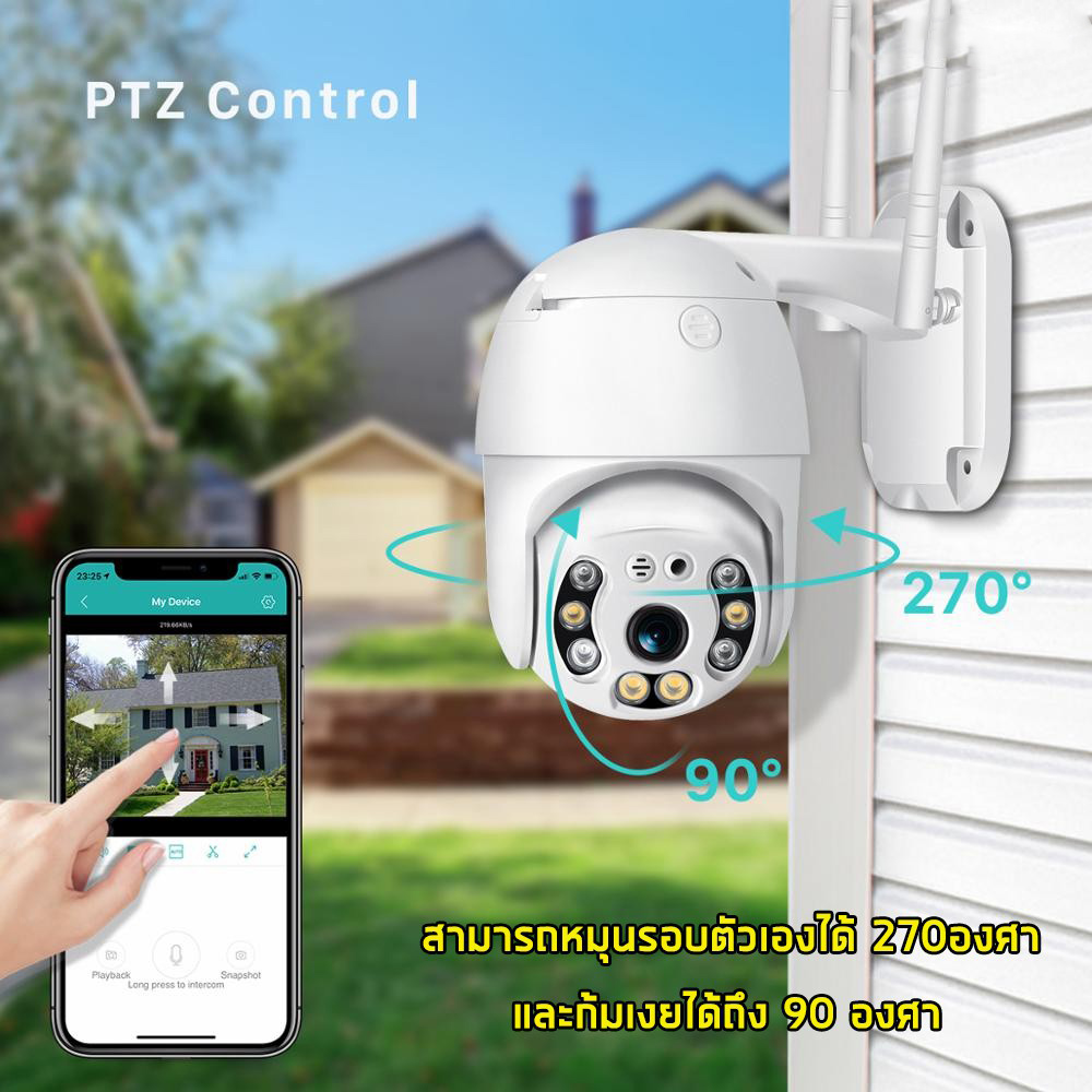 Ease life กล้องวงจรปิด wifi ip camera กล้องวงจรปิดไร้สาย Full HD 5MP ...