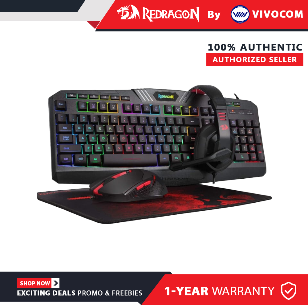 REDRAGON PC GAMER VALUE SETK552-BB 4IN1 | Lazada PH