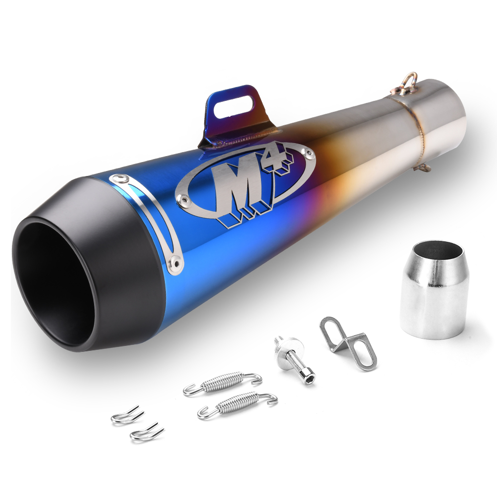 Runye Cars 38-51mm M4 Exhaust Pipe Motorcycle Muffler Pipe Universal ...