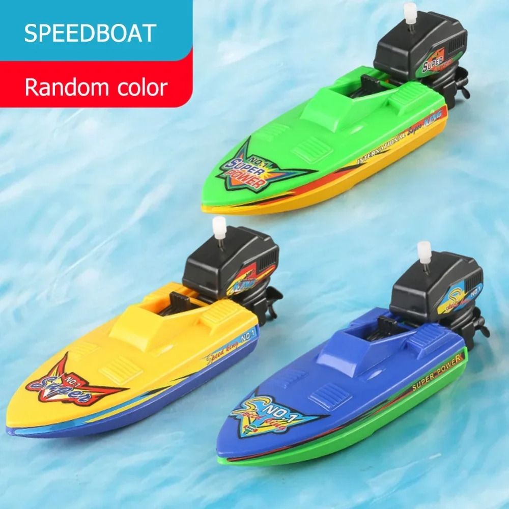 Family Gathering Speed Boat Ship Speed Boat Ship Wind Up Toy Float In ...