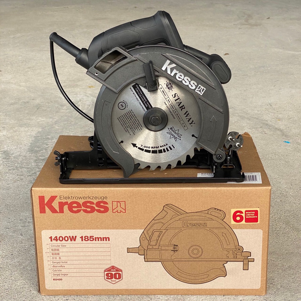 Kress KU420 185mm 1400W Circular Saw *Vaispowertools* | Lazada PH