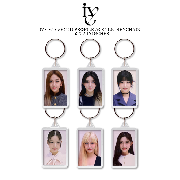 KPOP IVE ELEVEN PROFILE MEMBER ACRYLIC KEYCHAIN | Lazada PH