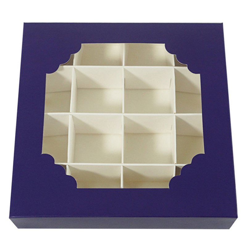 Party Cupcake Boxes Empty 16 Grids Gift Candy Boxes Inserts Clear ...