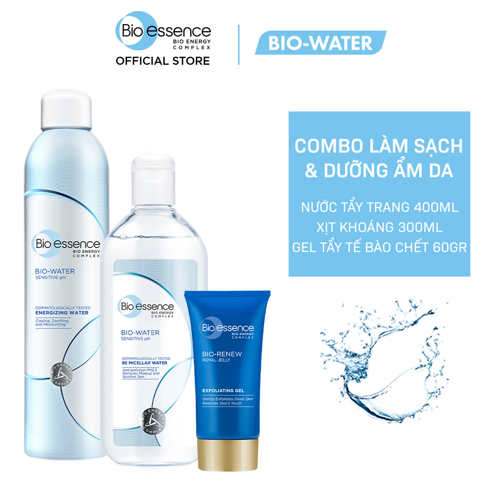 Bộ đôi Xịt khoáng dưỡng ẩm Bio-Essence Bio-Water Water Energizing 100ml ...