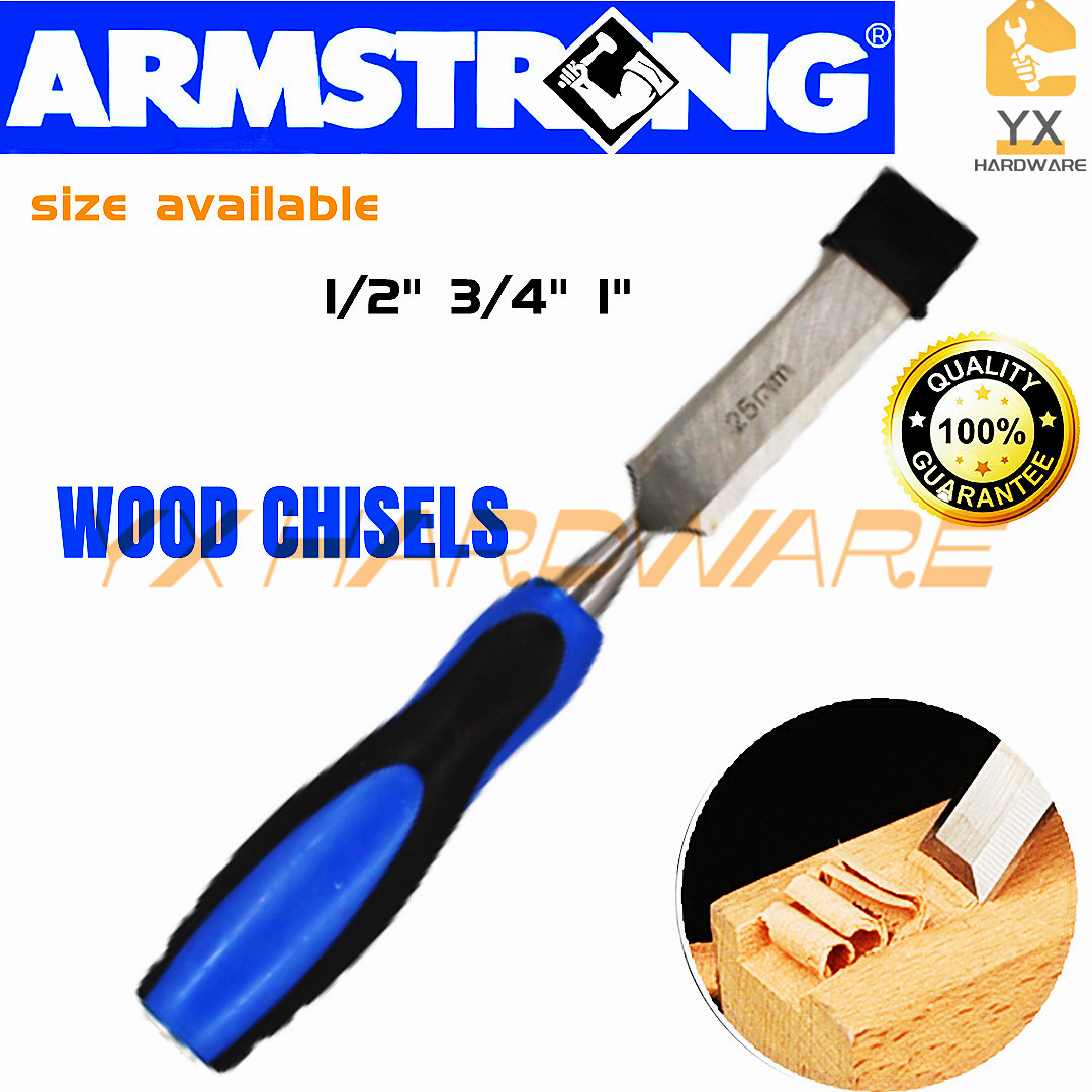 ARMSTRONG Industrial WOOD CHISELS 1" 1/2" 3/4" INCH | Lazada PH