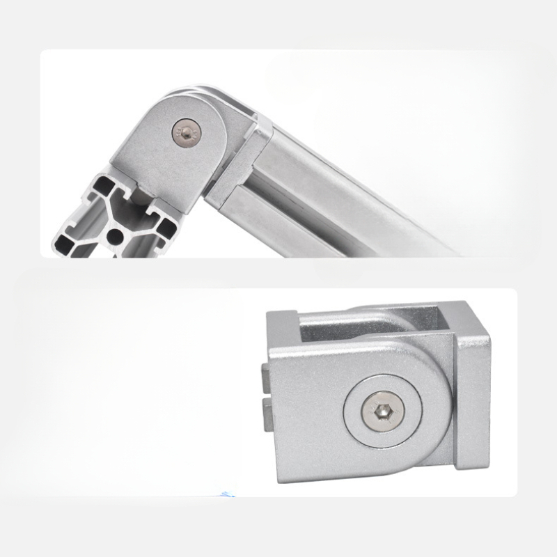 Zinc Alloy Flexible Hinge Pivot Joint Connector For Aluminum Extrusion ...