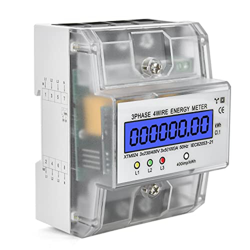 1 PCS 3 Phase 4P KWh Meter Energy Meter Digital Electric Power Meter ...