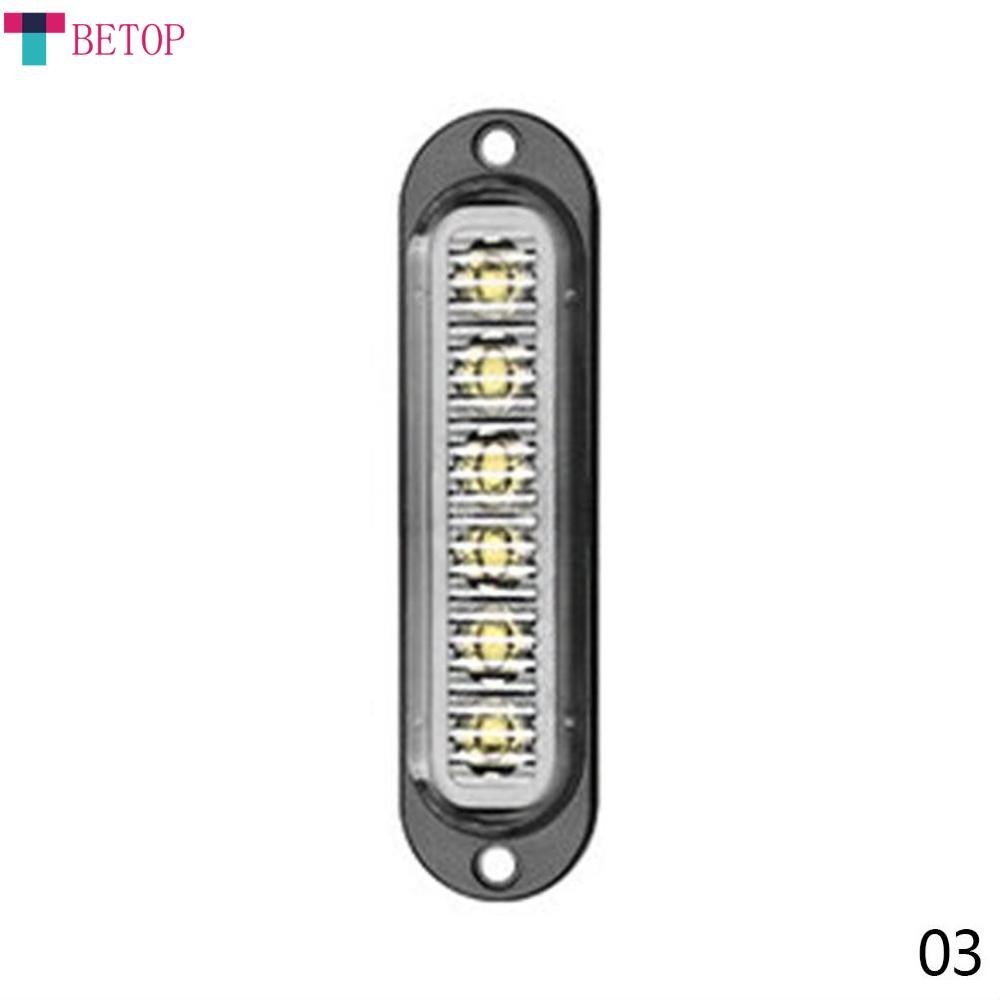 BETOP 6 LEDs Side Marker Lights Red Yellow White 12-24V Waterproof Car ...