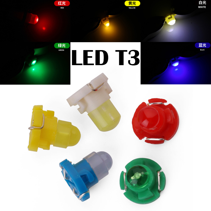 1Pcs T5 T4.7 T4.2 T3 LED Bulb Meter Bulb Instrument Dashboard Car Meter ...