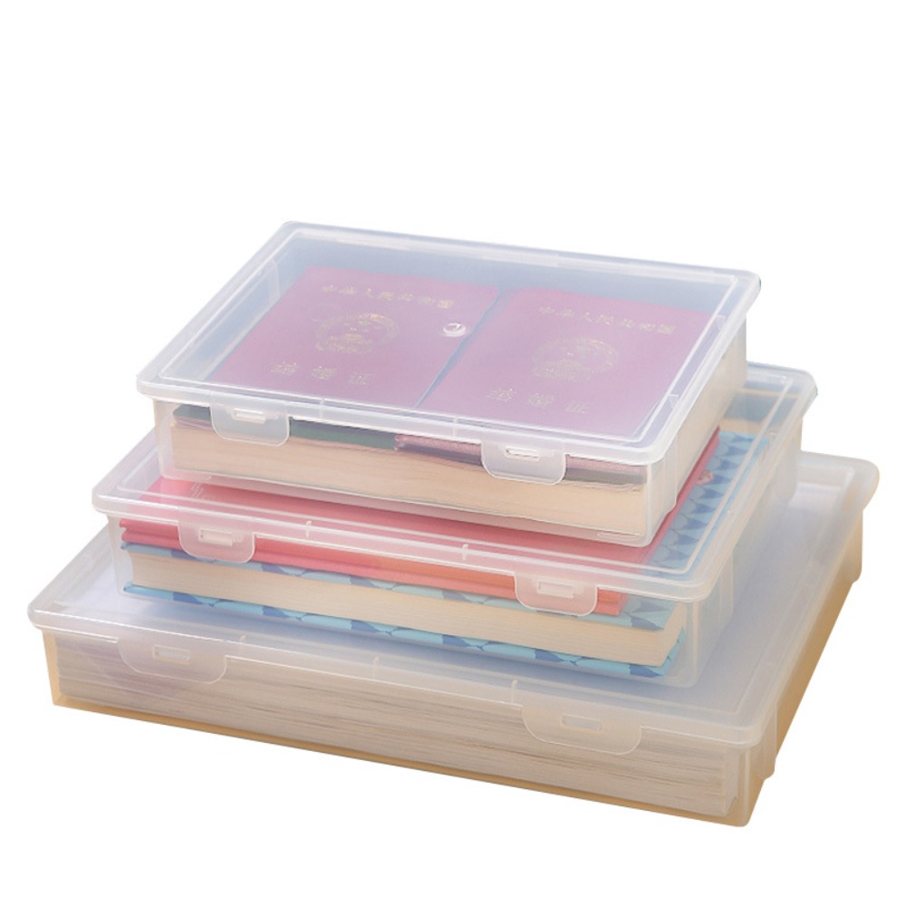 Simplicity Plastic Document Organizer Square Shape Clear Certificate ...
