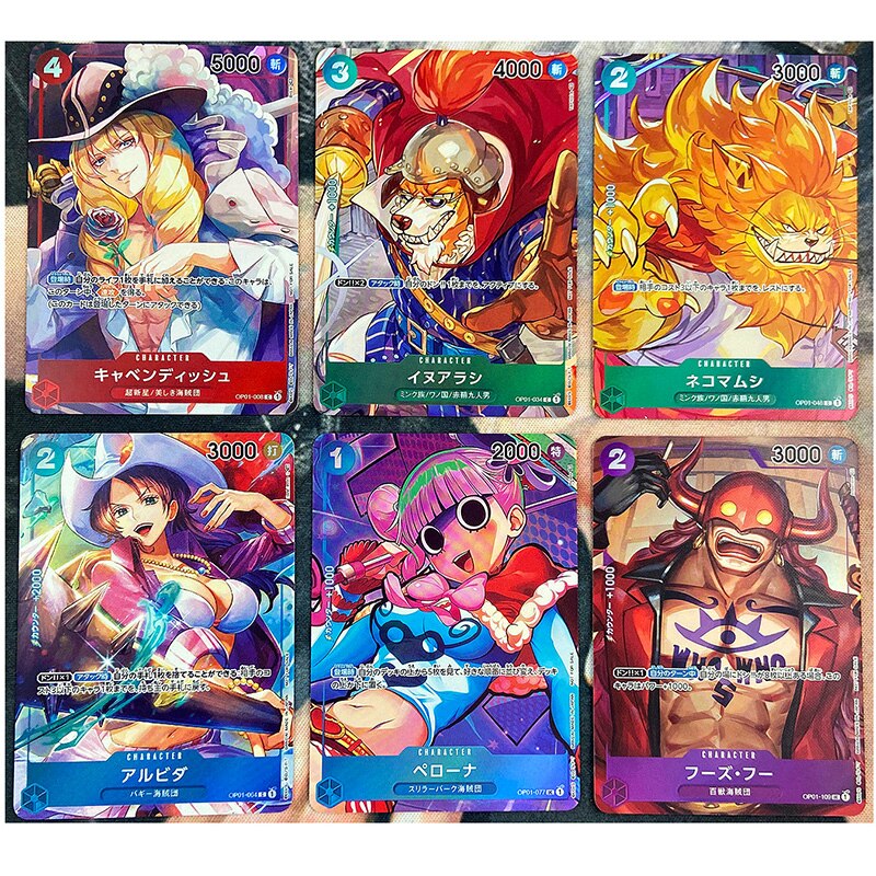 Anime Cards One Piece OPCG Replica Japanese Version Card Game OP01 ...