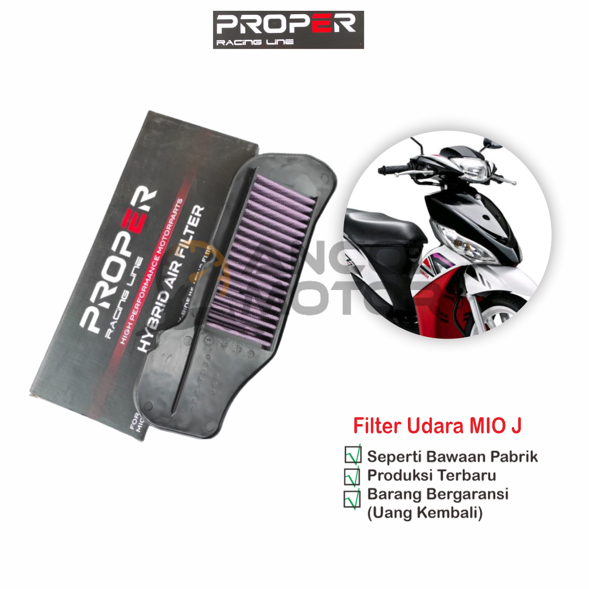 Proper Hybrid Air Filter Udara Mio J GT Fino 115 Motor Yamaha | Lazada ...