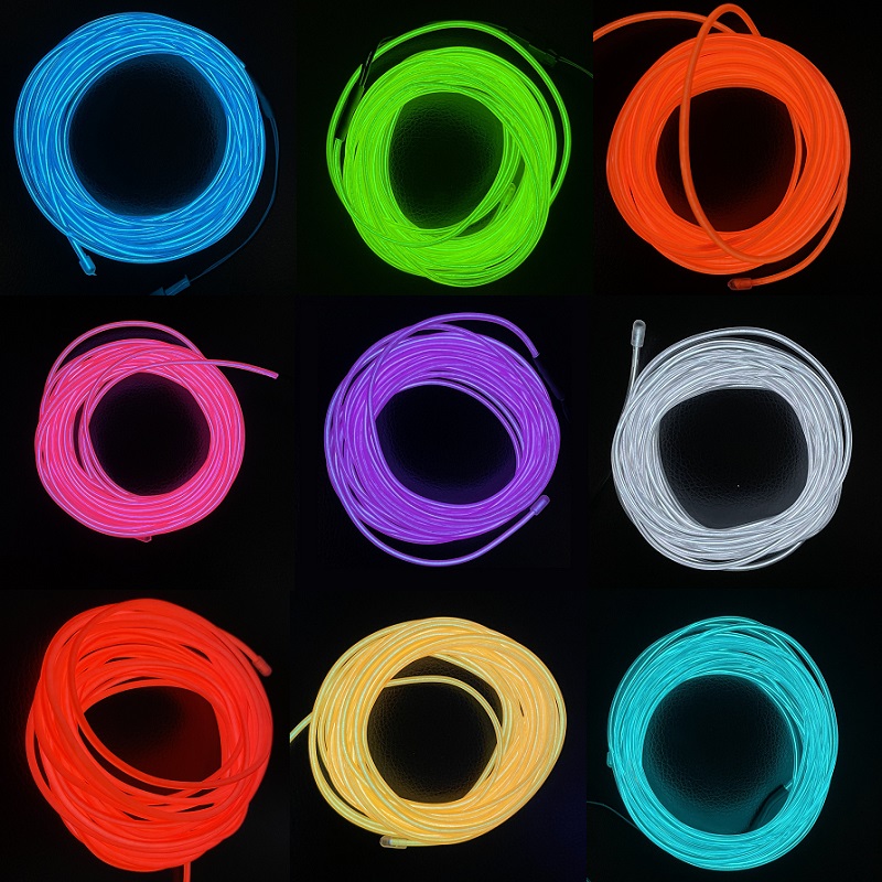 NEW 【Innovative design】5 In 1 Glow Wire Cable Led Neon Dance Party Diy ...