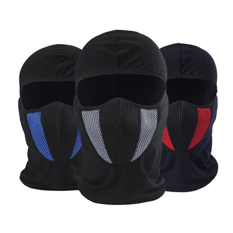 Breathable Motorcycle Balaclava Full Face Mask Cycling Sports Neck Face Mask Dustproof Windproof ...