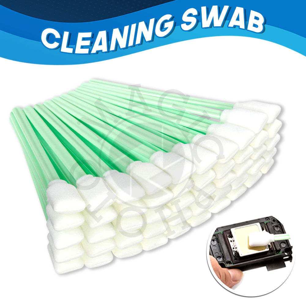 50Pcs Sponge Head Cleaning Cleaner Swab for All Large Format and Inkjet ...