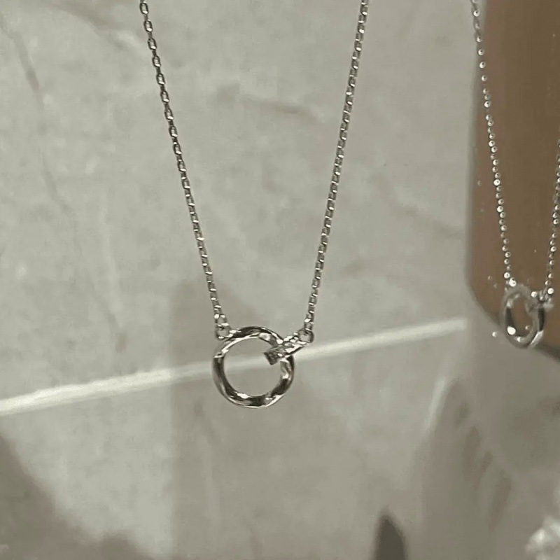 【Special offer】Moebius Ring Necklace Women's Light Luxury Ring Clasp ...