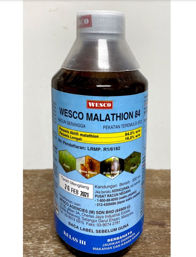 WESCO MALATHION 84% Racun Serangga Insecticide Ready Stock Flea Beetle ...