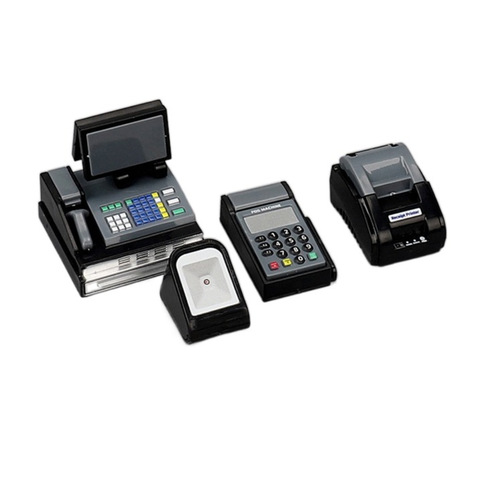 Scanner Model Toy Mini Doll House Cash Register DIY Black Gray ...