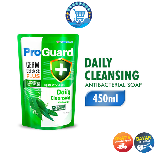 ProGuard body wash anti bakteri daily cleansing 450 ml sabun cair ...