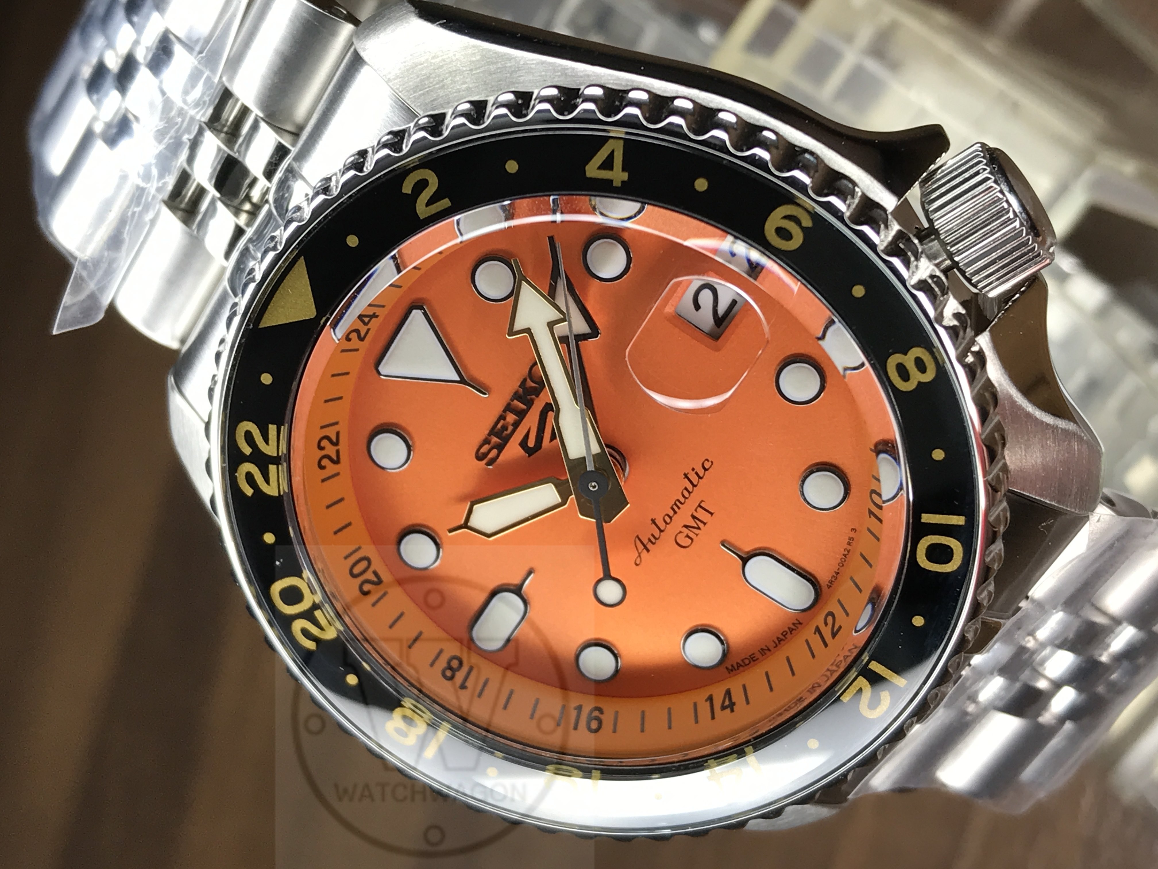 [Watchwagon] Seiko 5 Sports GMT SSK005 100m WR Orange Dial Automatic ...