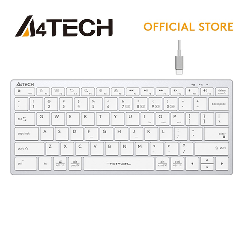 A4Tech FBX51C Bluetooth & 2.4G Wireless Dual Mode Rechargeable Keyboard | Lazada PH