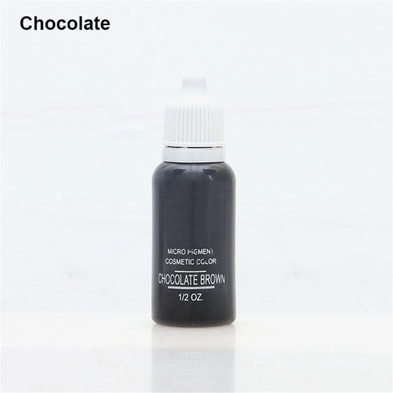 color 15ml/bottle Permanent Makeup Color Natural Eyebrow dye Plant ...
