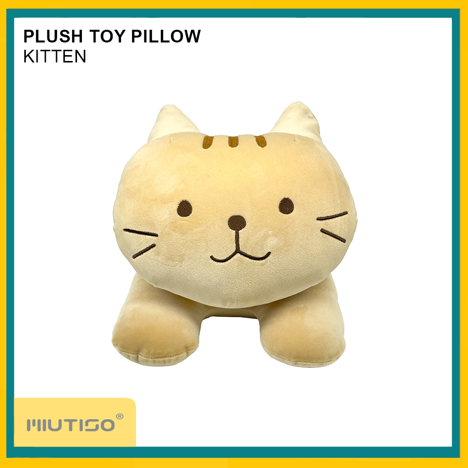 Miutiso Cute Plush Toy Pillow Kitten Animal Stuffed Toys | Lazada PH