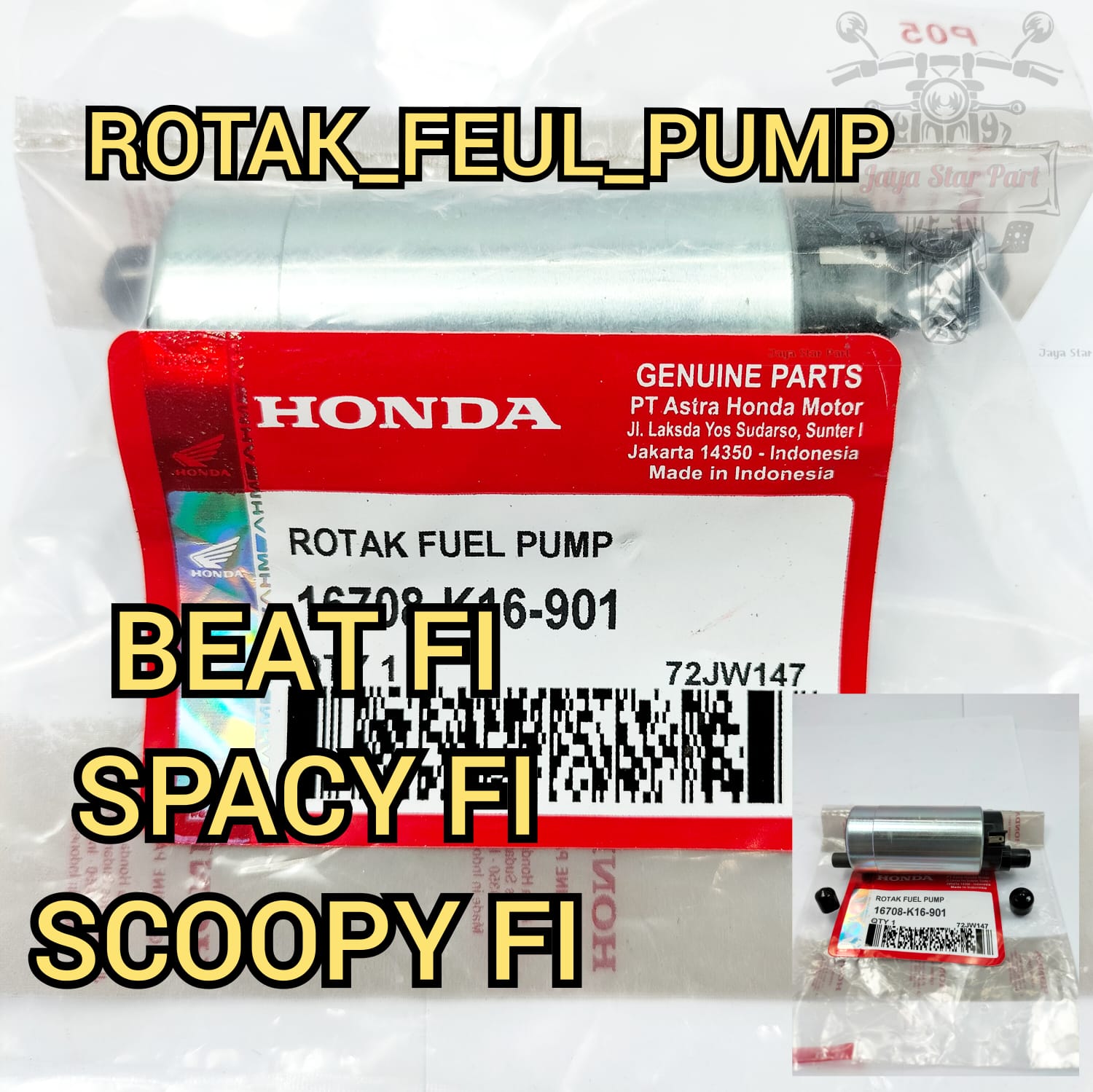 ROTAK INJEKSI HONDA AHM K16 KUALITAS ASLI ORIGINAL HONDA AHM PRISISI ...