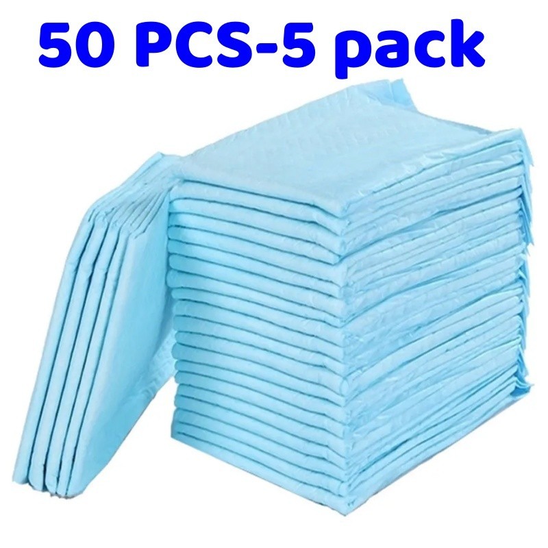 50PCS Adult Diaper Disposable Pads Waterproof Cushions Foldable Nappies ...