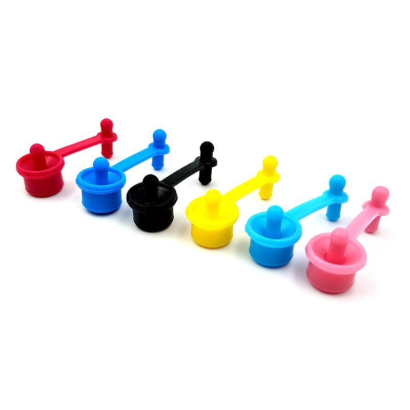 【New Trend】CISS Ink Tank Plug 4 Color Rubber Connector DIY Accessory ...