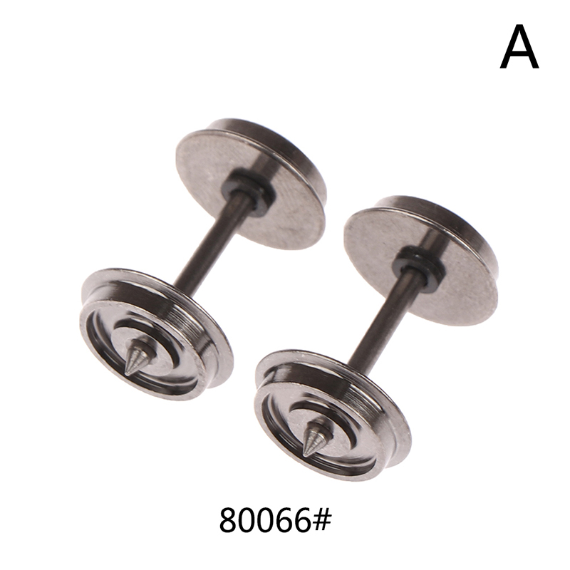 2pcs HO Scale 1:87 36'' Metal Wheels for Model Train DC wheel set C8724 ...