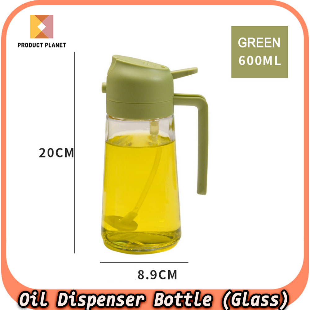 【New】 2-IN-1 Cooking Oil Bottle Dispenser With Spraying / Pouring Oil ...