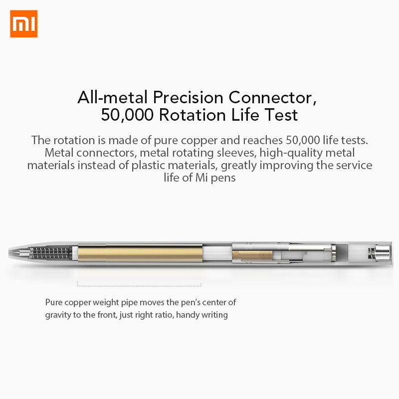 【POSHFEEL MALL】Xiaomi Mijia PEN With 0.5mm Swiss 143mm Rolling Roller ...