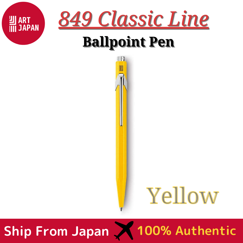 CARAN D`ACHE 849 Classic Line Ballpoint Pen / Yellow / Made in ...