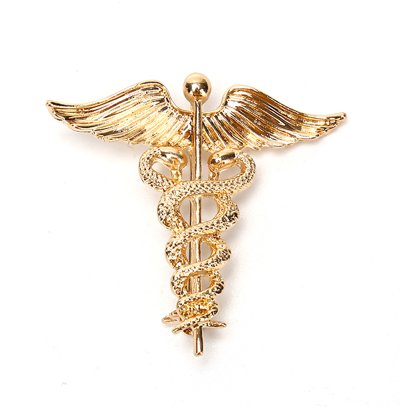 Fashion Retro Angel Wings Men Badge Pin Snake Brooches Lapel Medal ...