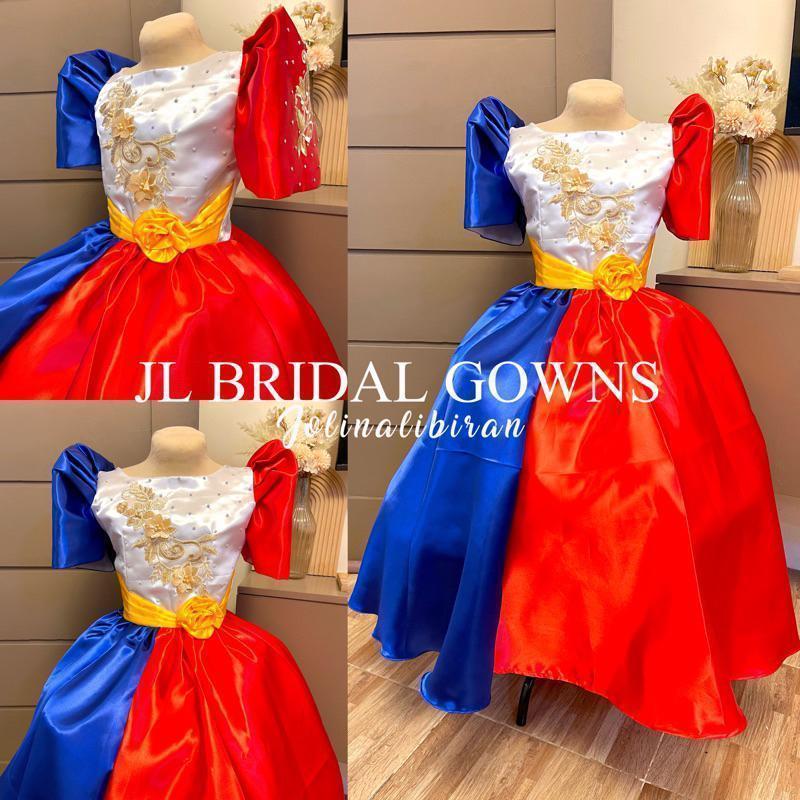 New Style！ 【SALE】 Filipiniana ballgown for kids - Philippines costume ...