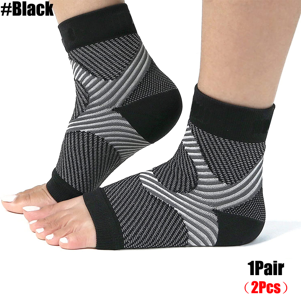 6ED] 1 pair [00e46 ankle brace compression sleeve relieves Achilles ...