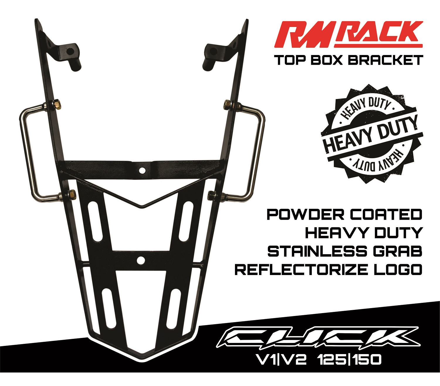 Click 125 150 V1 V2 Rm Rack Heavy Duty Top Box Bracket | Lazada PH