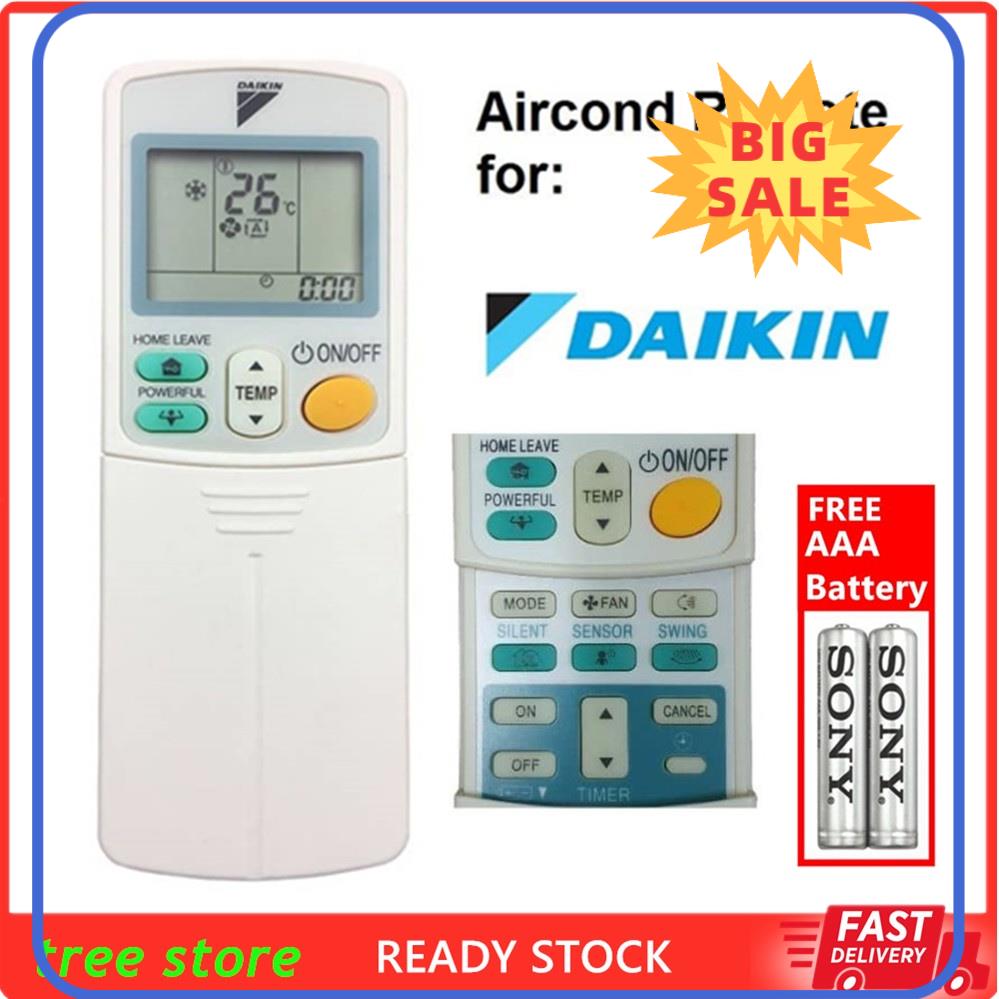 ⭐ [100% ORIGINAL] ⭐ DAIKIN HOME LEAVE Aircond Remote Control Air ...