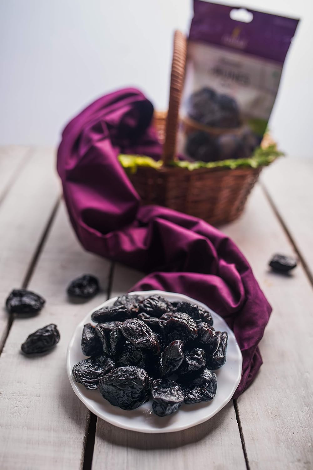 Rostaa Dried Pitted Prunes (Gluten Free, Non-GMO & Vegan) (227g (Pack ...