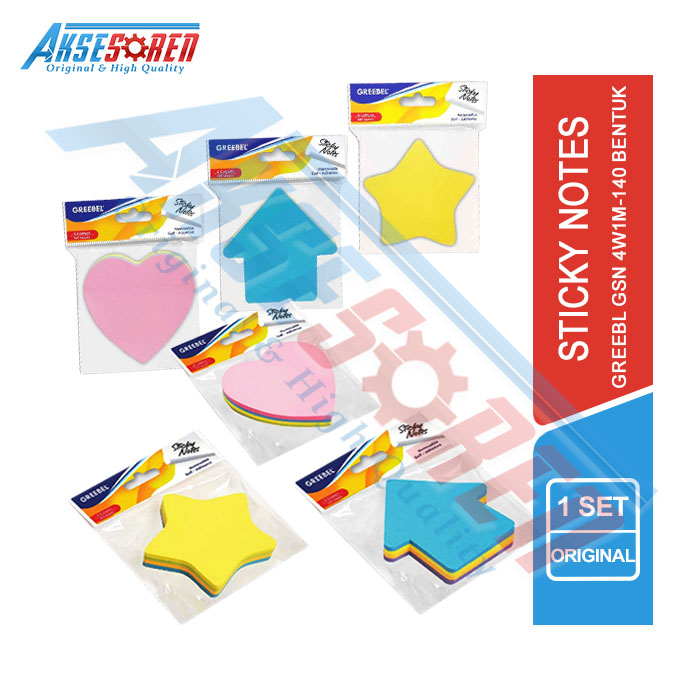 Aksesoren Memo Stick Greebel / Memo Kertas Sticker / Penanda Buku ...