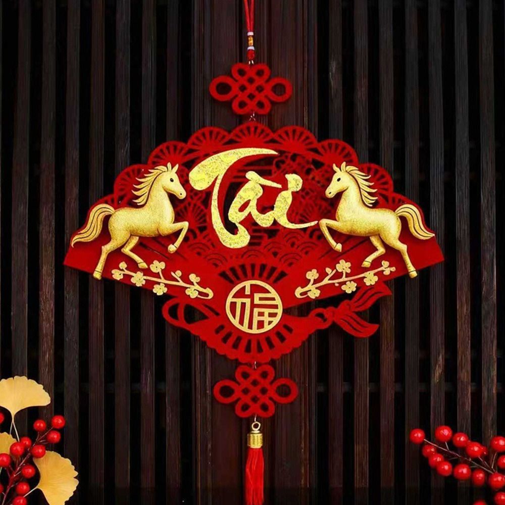 Gift 2026 Horse Spring Festival Hanging Ornament Tassel Vietnamese ...