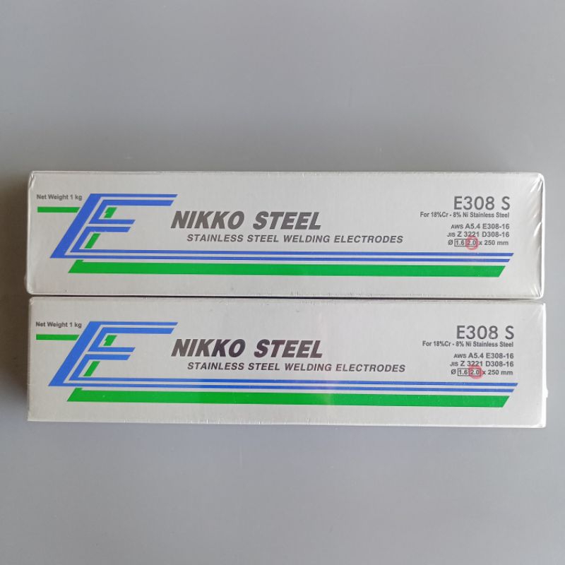 KAWAT LAS STAINLESS STEEL NIKKO E308 S 2,0MM 100 GRAM | Lazada Indonesia