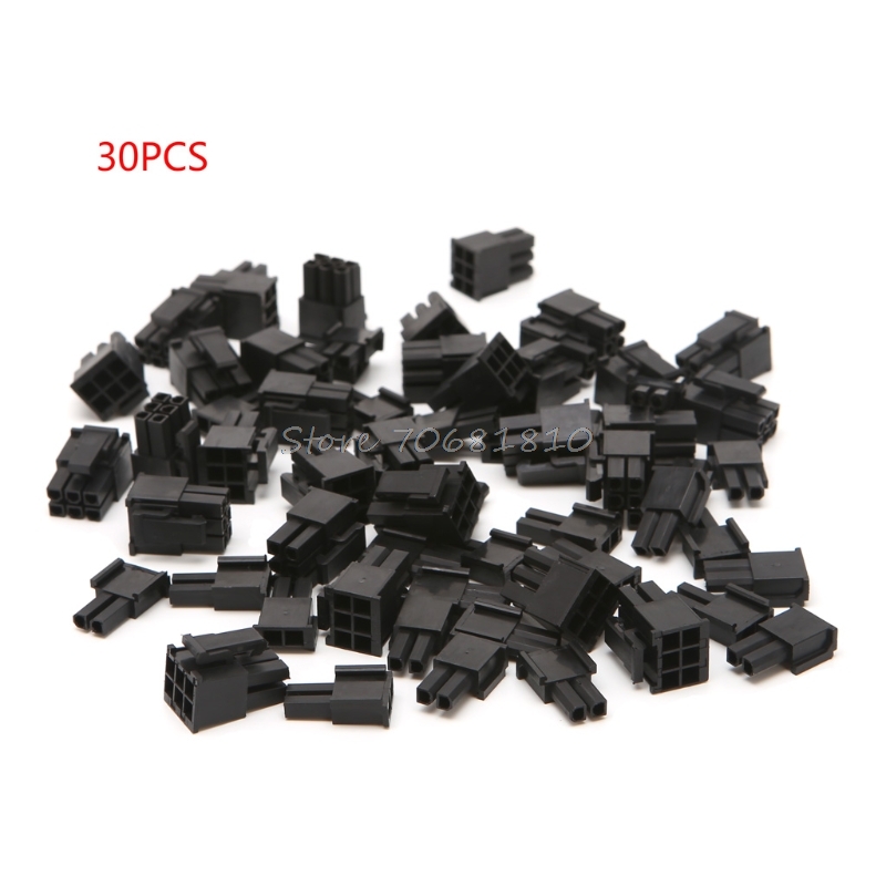 NEW 【Satisfaction guarantee】30 Pcs 4.2mm 6+2 Pin Male Power Connector ...